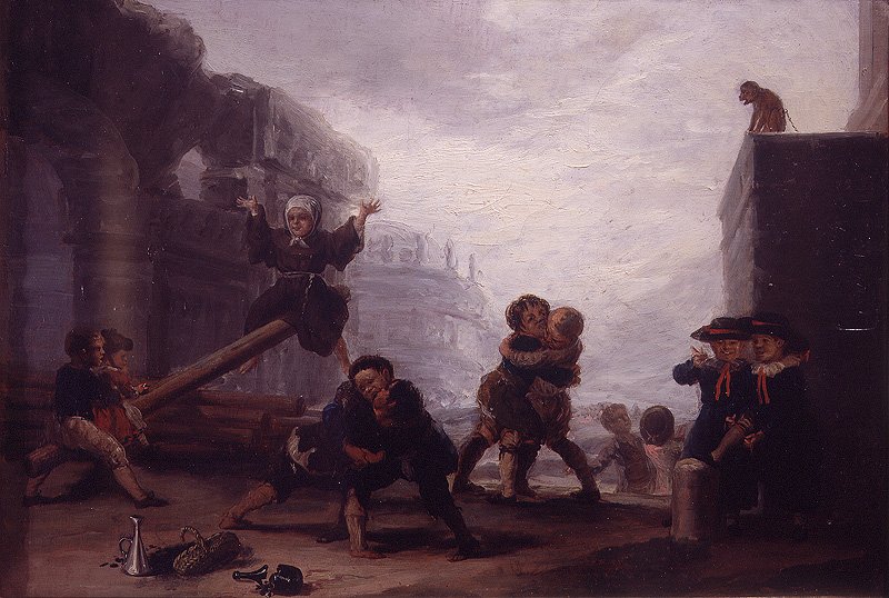 Die Wippe von Francisco de Goya: hochwertiger Kunstdruck