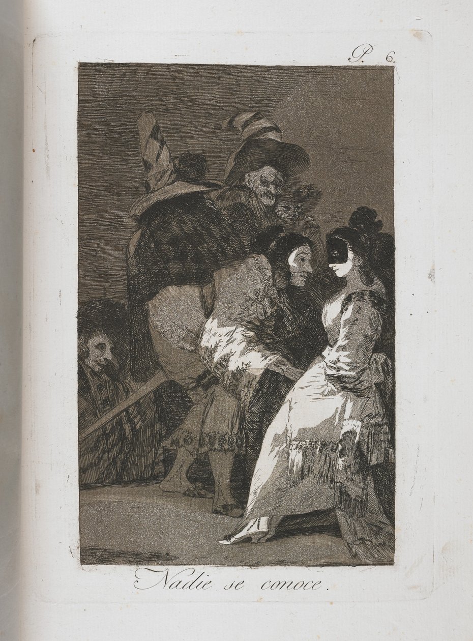 Platte aus Los Caprichos, 1797-1798 von Francisco de Goya