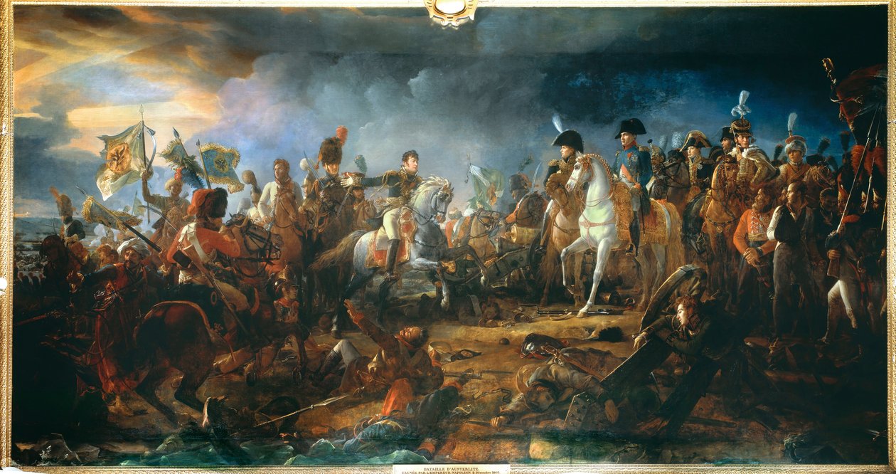 Die Schlacht von Austerlitz am 2.12.1805: General Rapp präsentiert die ...
