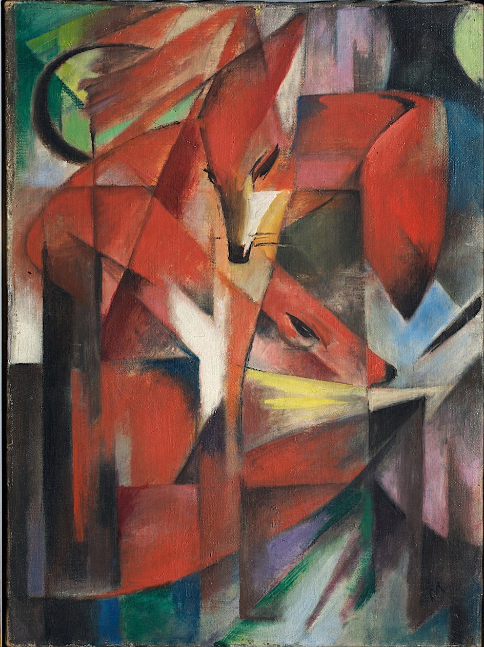 Der Fuchs, 1913 von Franz Marc: hochwertiger Kunstdruck