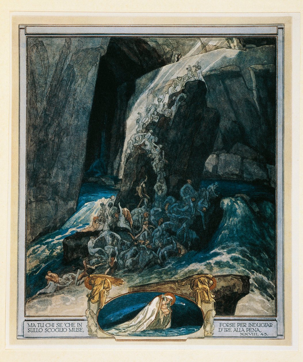 Österreich, Wien, Illustration von Dante Alighieris Göttlicher Komödie ...
