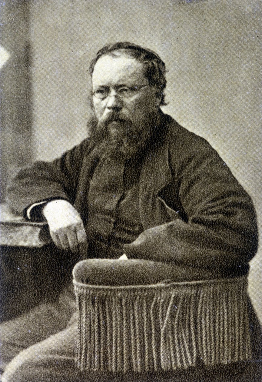 Pierre Joseph Proudhon (1809 - 1865). Französischer sozialistischer ...