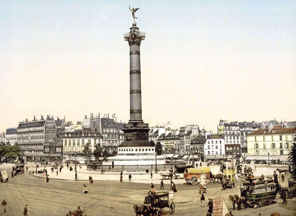 Place de la Bastille, Paris, veröffentlicht 1900