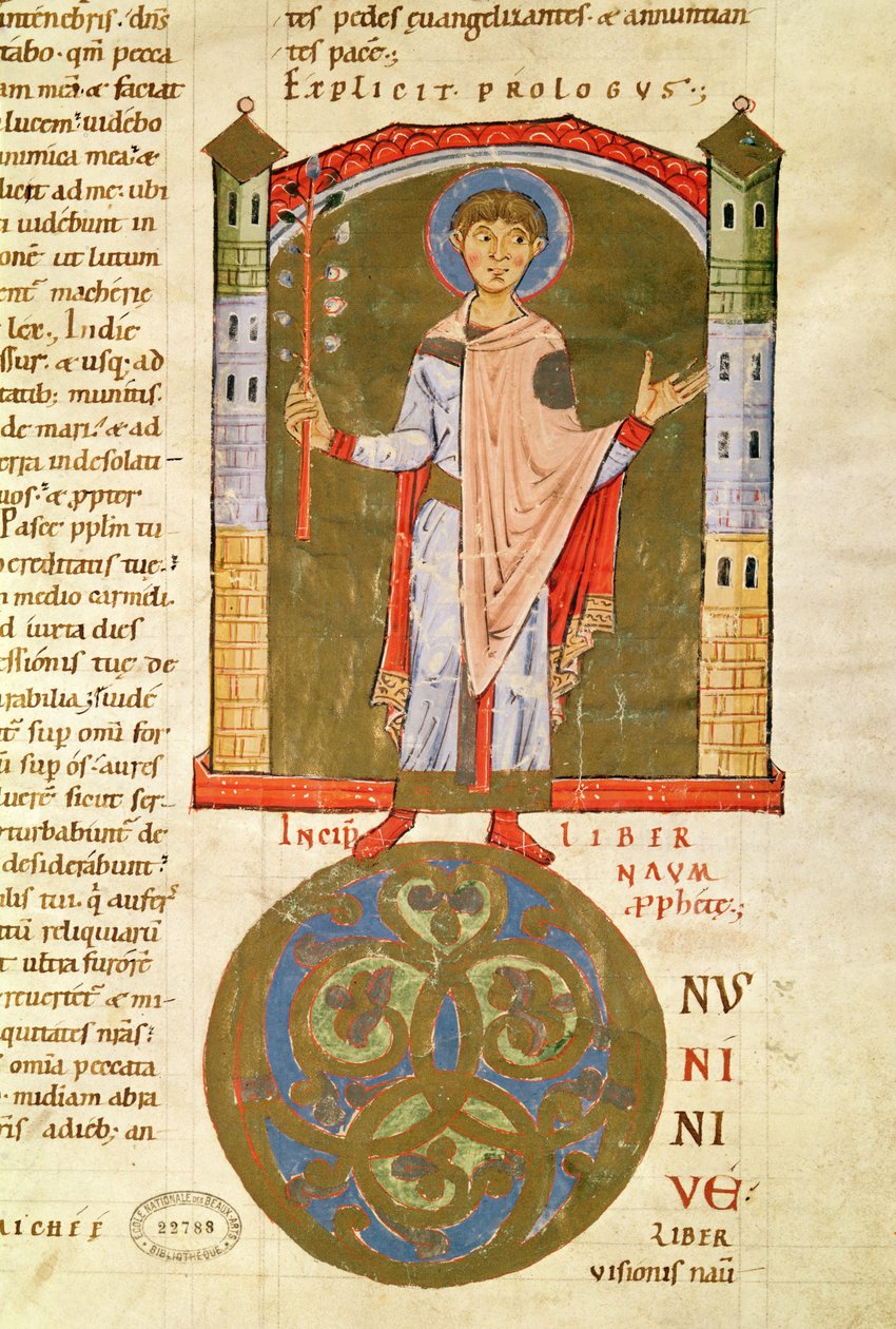 Ein Prophet, aus der Bibel von Saint-Andre aux-Bois