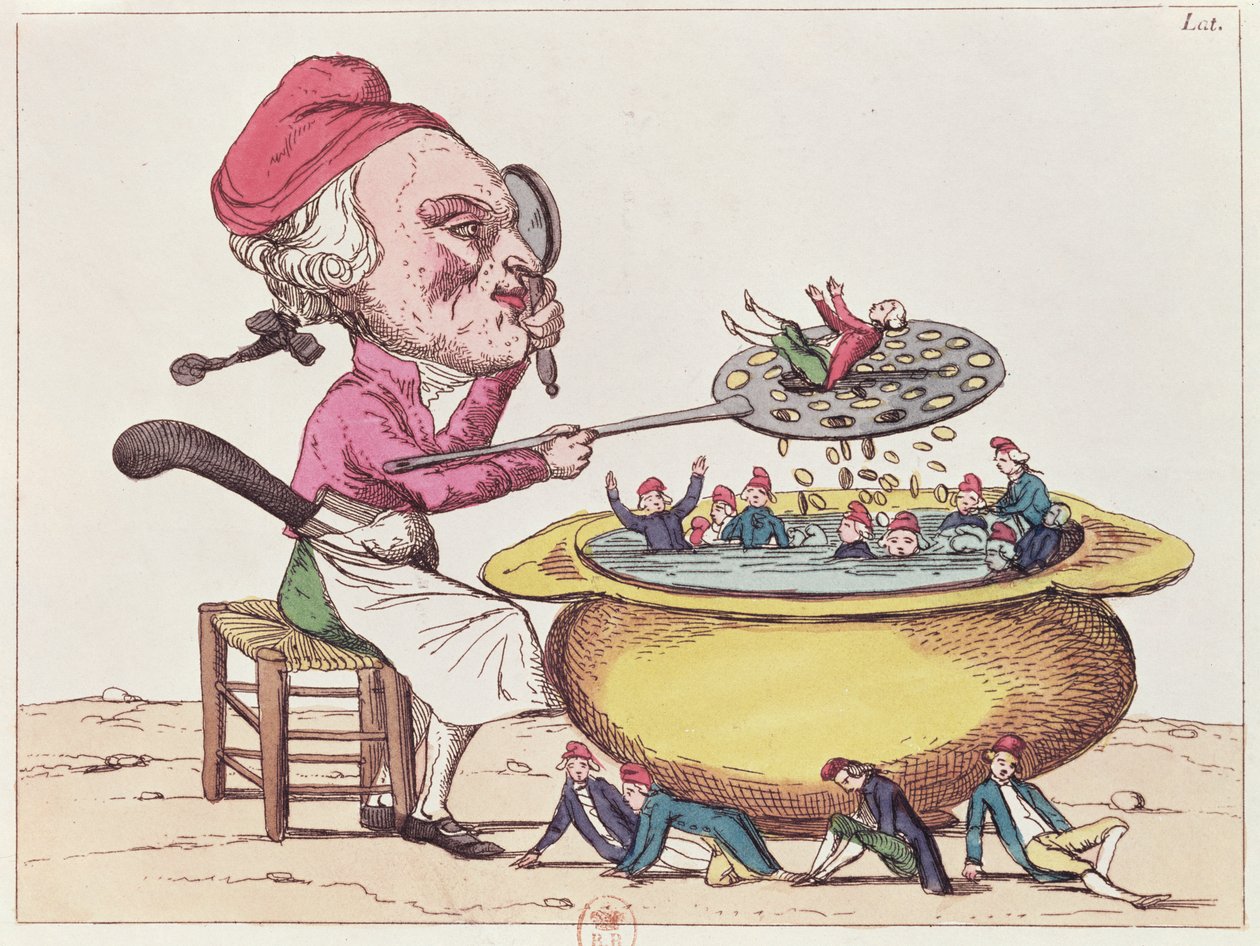 Karikatur von Maximilien de Robespierre (1758-94), 1793