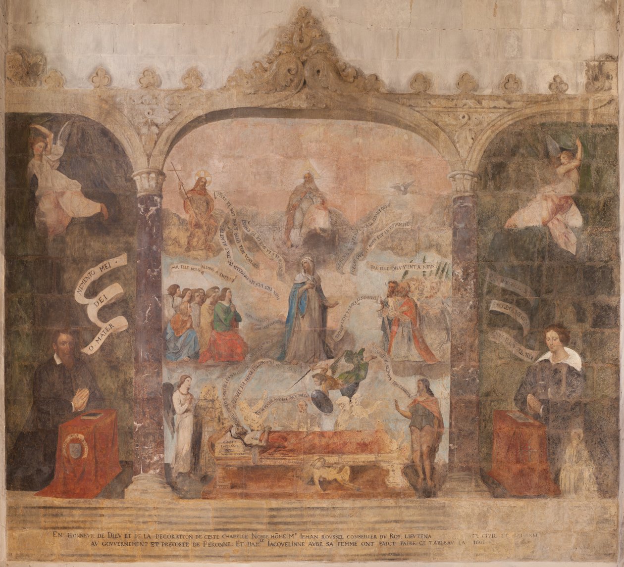 Kirche (Eglise Saint-Jean-Baptiste). Innenraum. Kapelle Saint-Fursy ...