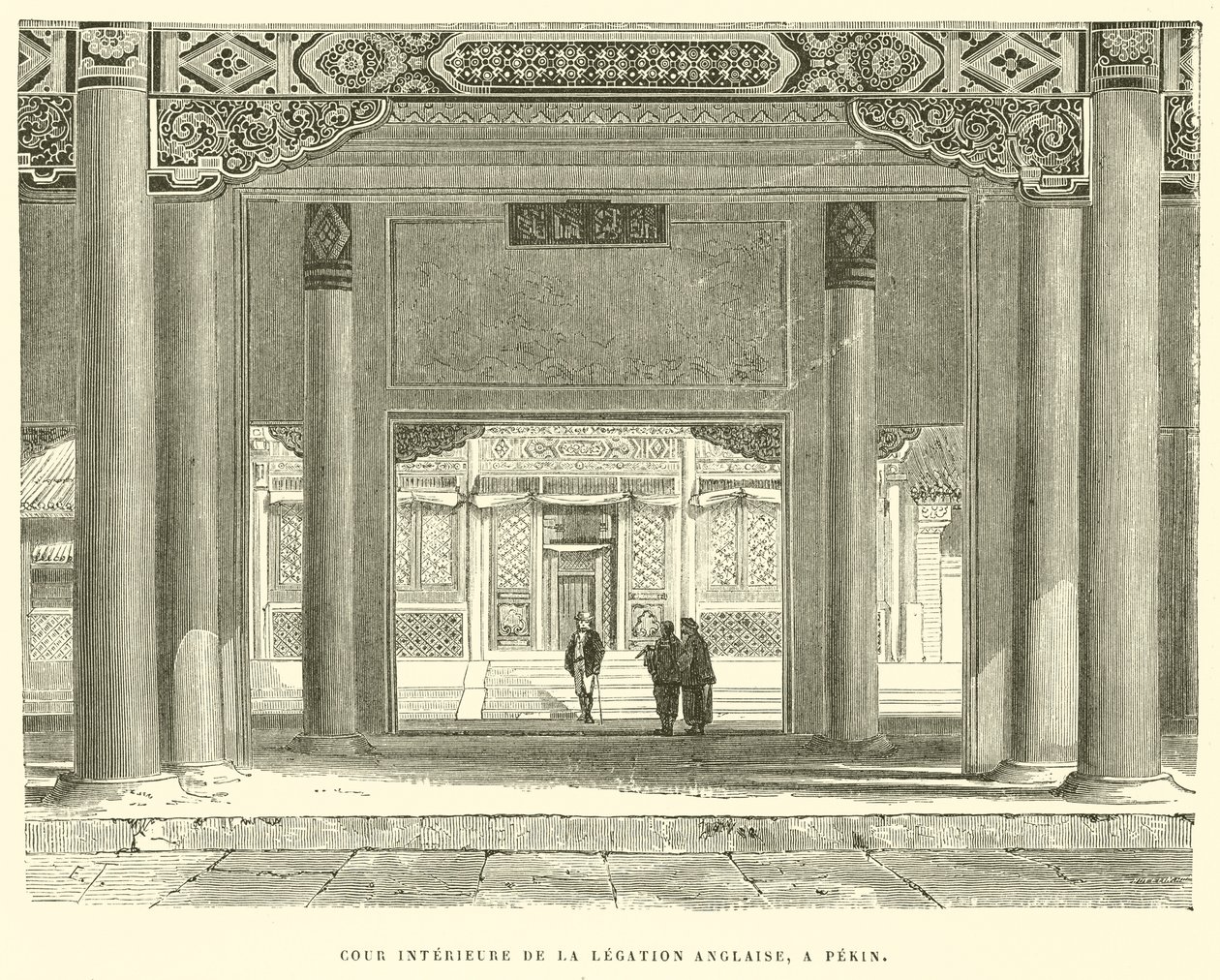 Innenhof der britischen Gesandtschaft in Peking