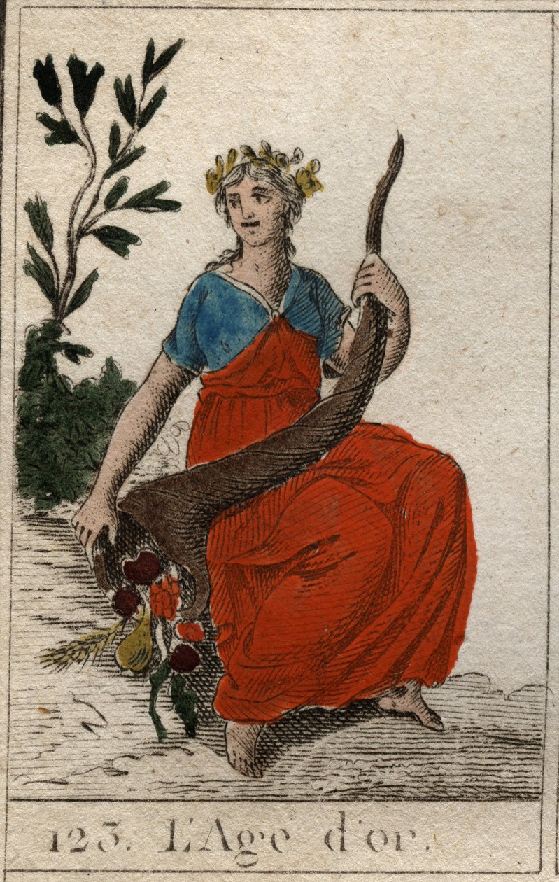 Mythos der Zeitalter der Menschheit: Darstellung des Goldenen ...