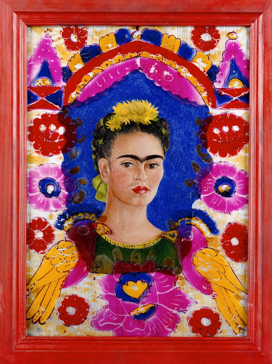 Der Rahmen (Selbstporträt) von Frida Kahlo: Kunstdruck