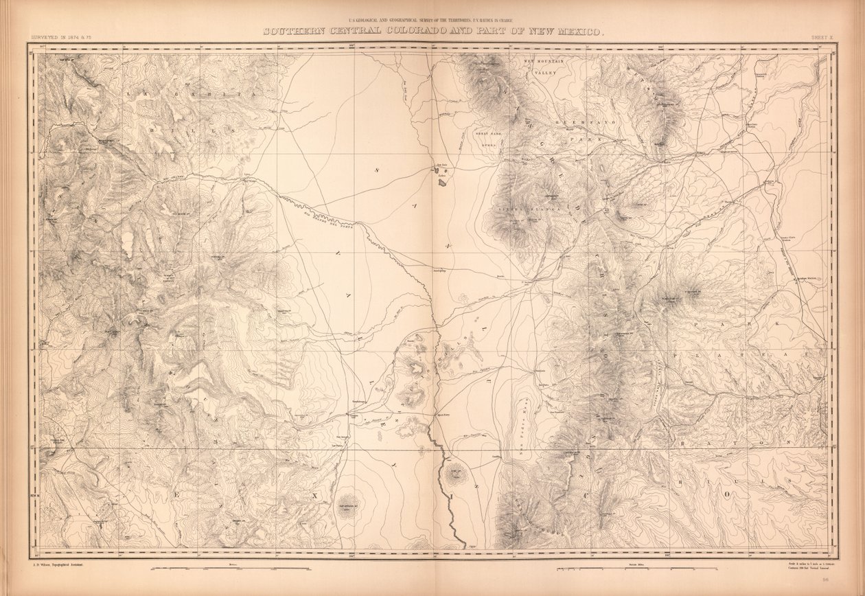 Geologischer und geographischer Atlas von Colorado und angrenzenden ...