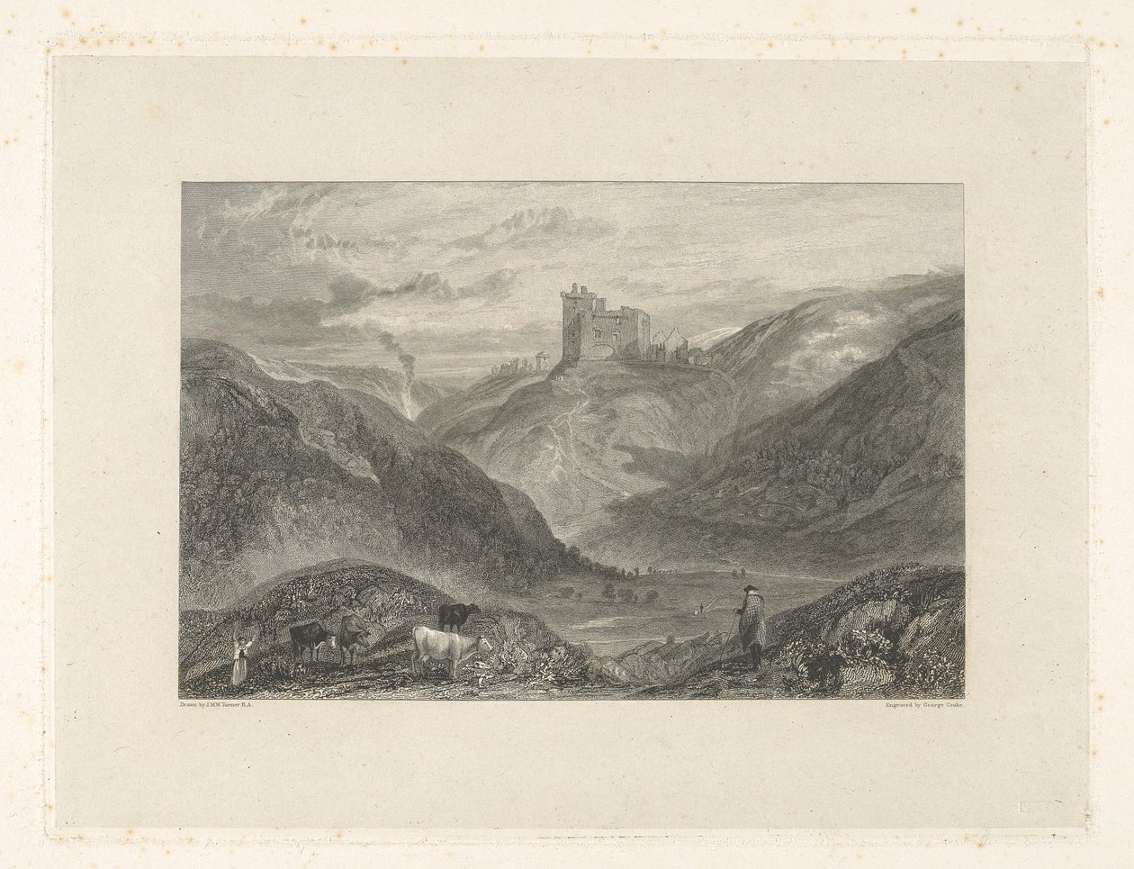 Crichton Castle von George Cooke: hochwertiger Kunstdruck