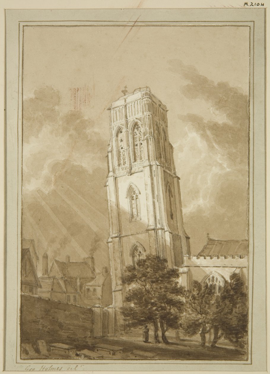 Temple Church von George Holmes: hochwertiger Kunstdruck