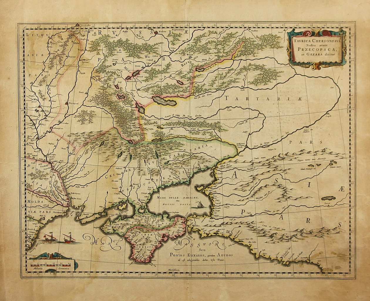 Taurica Chersonesus. Karte der Krim, 1595