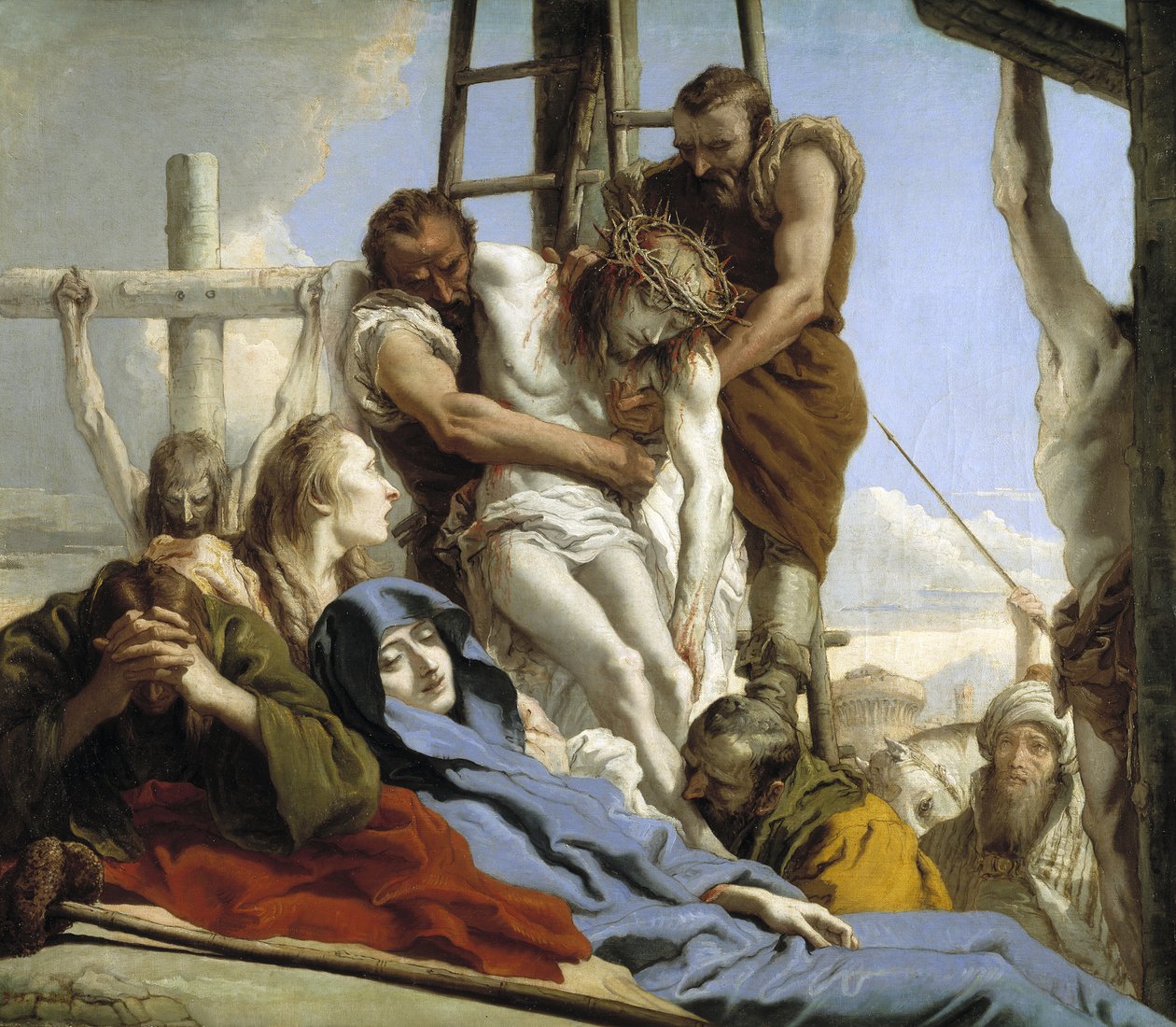 Die Kreuzabnahme von Giovanni Domenico Tiepolo: Kunstdruck