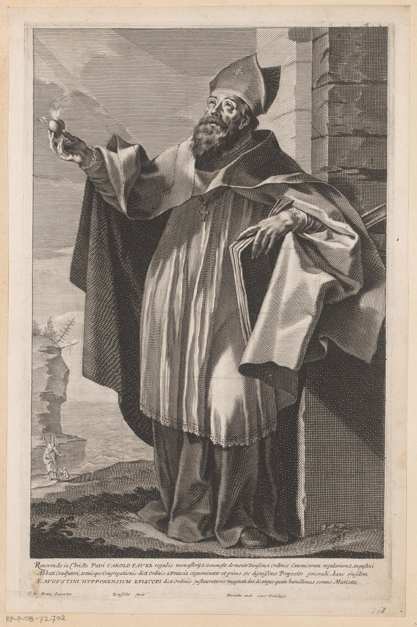 Heiliger Augustinus von Gilles Rousselet: Kunstdruck