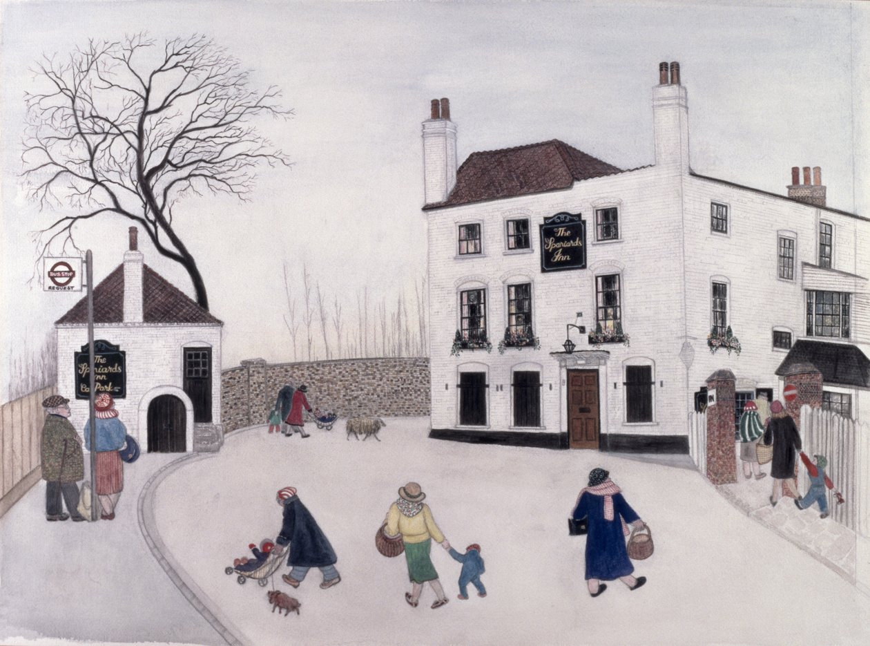 The Spaniards Inn von Gillian Lawson: Kunstdruck kaufen