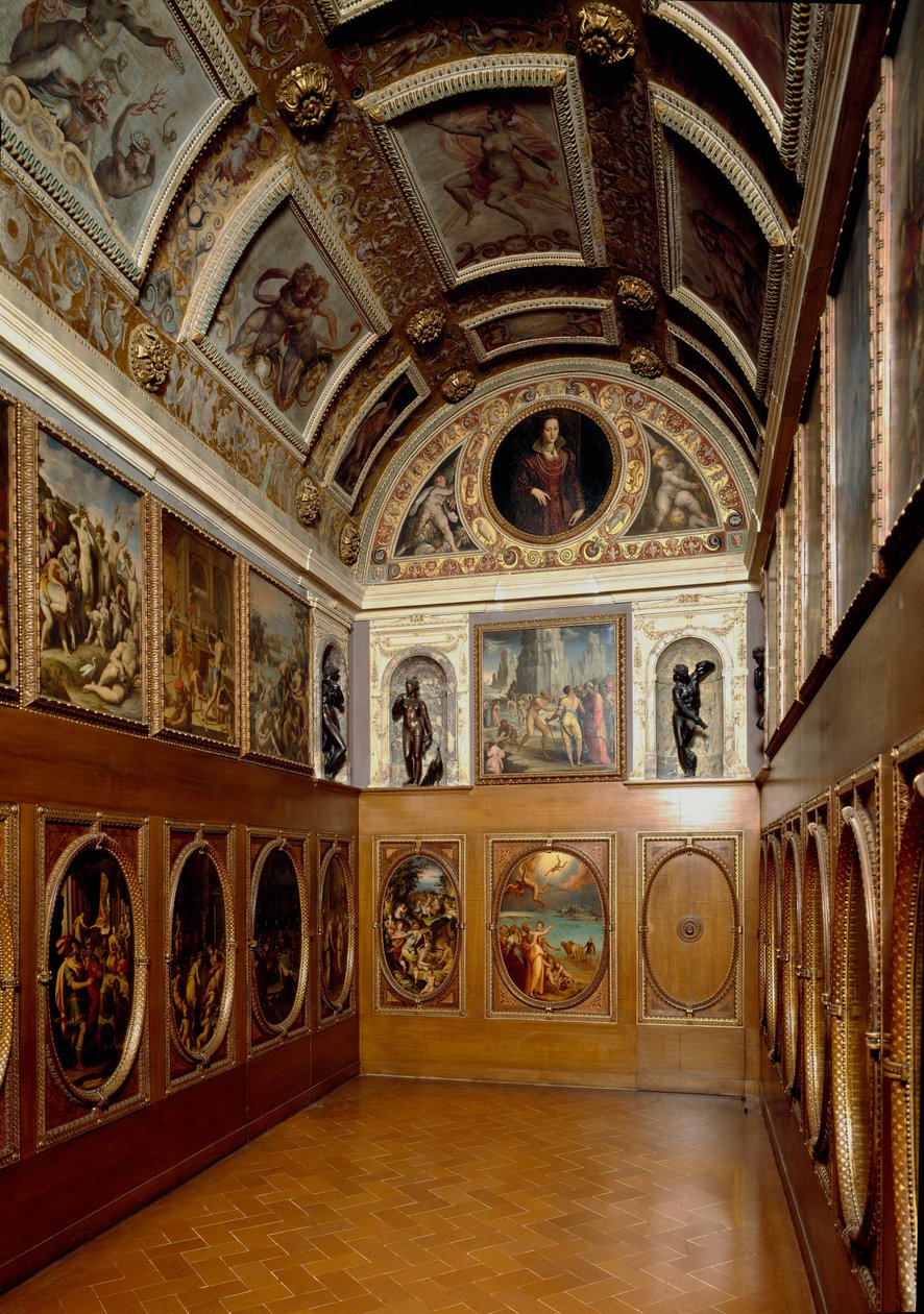 Ansicht des Studiolo von Francesco I. de Medici