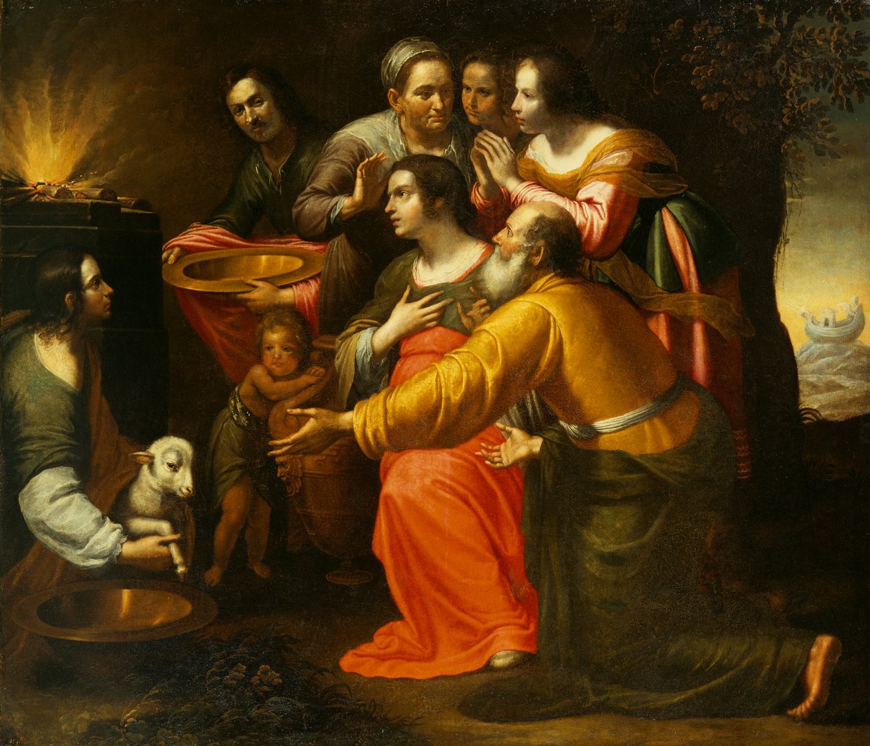 Das Opfer Noahs nach der Sintflut von Giovanni Martinelli