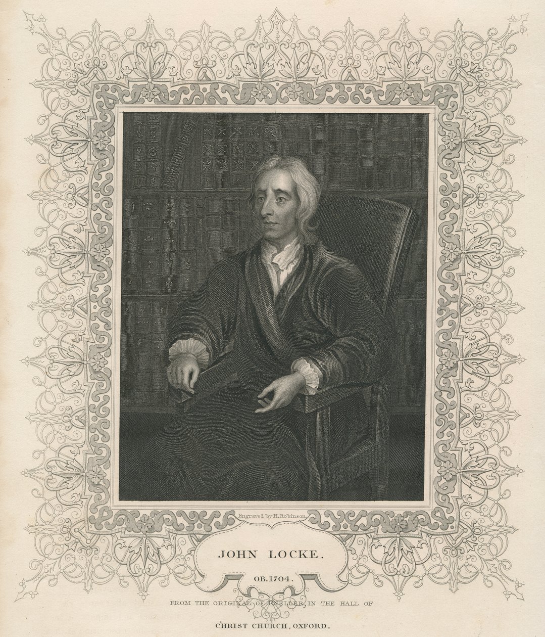 John Locke (1632-1704) von Godfrey Kneller: Kunstdruck