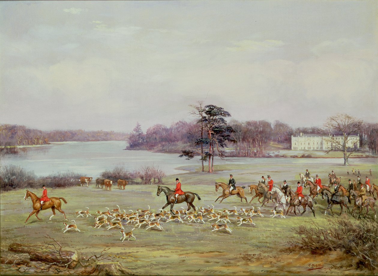 Die South Cheshire Hunt im Combermere Park
