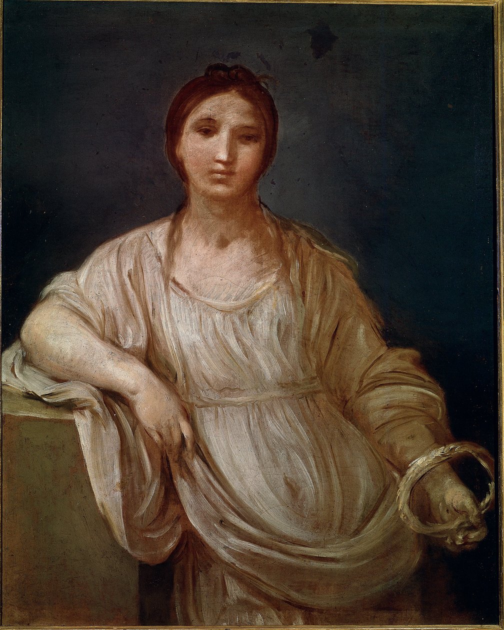 Porträt eines jungen Mädchens mit Krone von Guido Reni