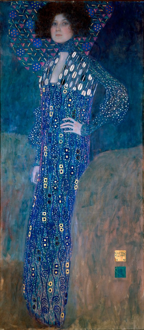 Porträt von Madame Floge von Gustav Klimt: Kunstdruck