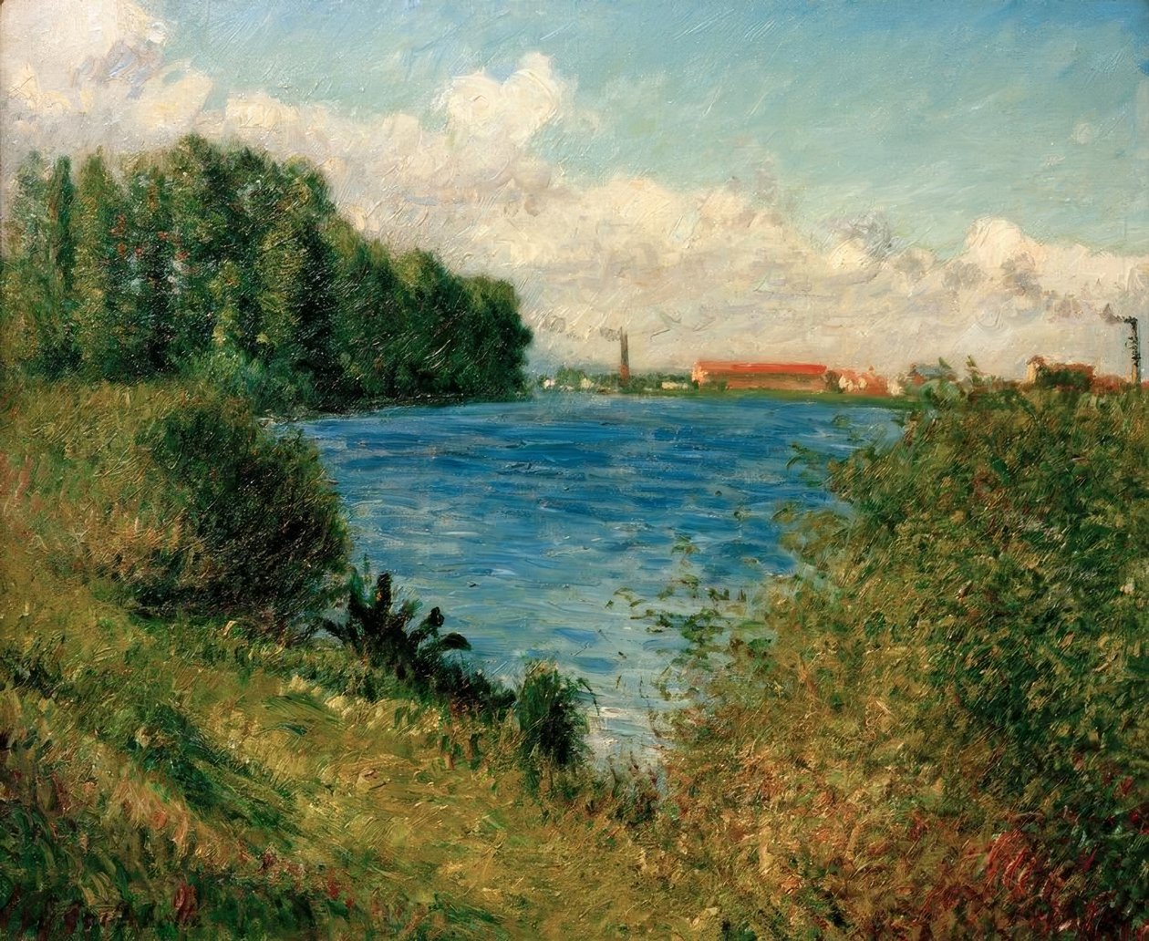 Die Seine bei Argenteuil von Gustave Caillebotte: Kunstdruck