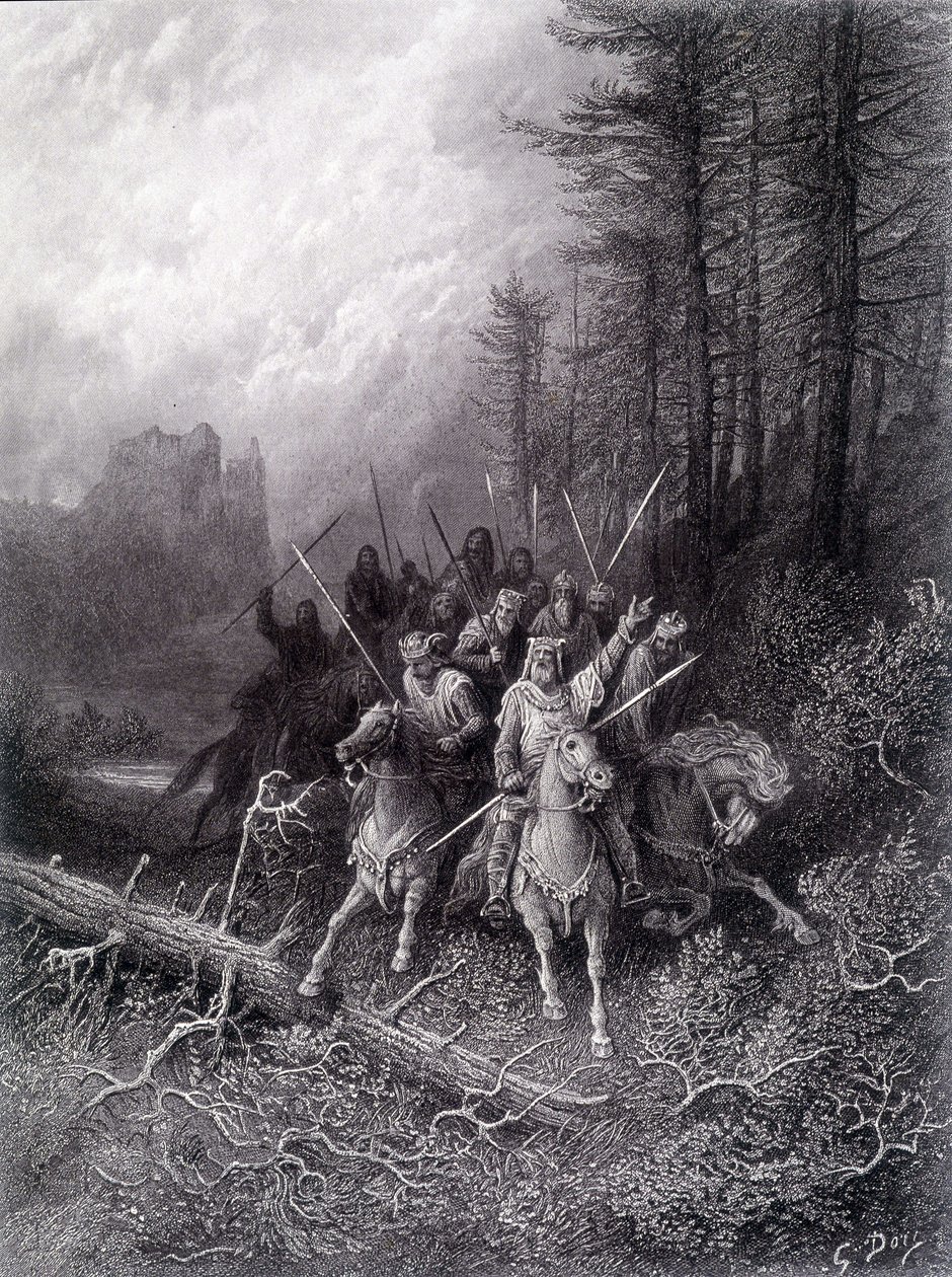 König Artus im Broceliande-Wald (Zyklus der Ritter der Tafelrunde) - in ...
