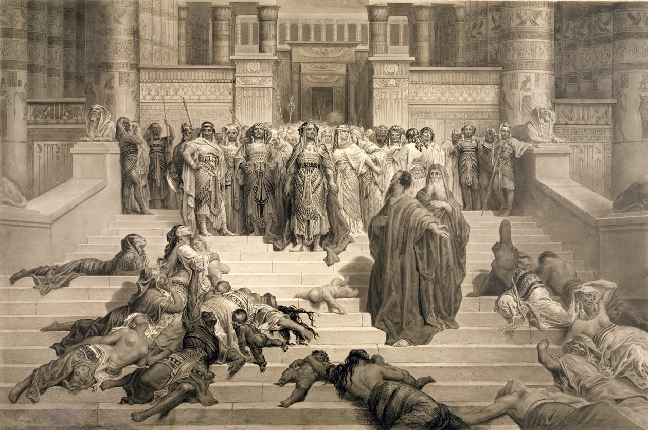 Moses vor dem Pharao von Gustave Dore: Kunstdruck kaufen