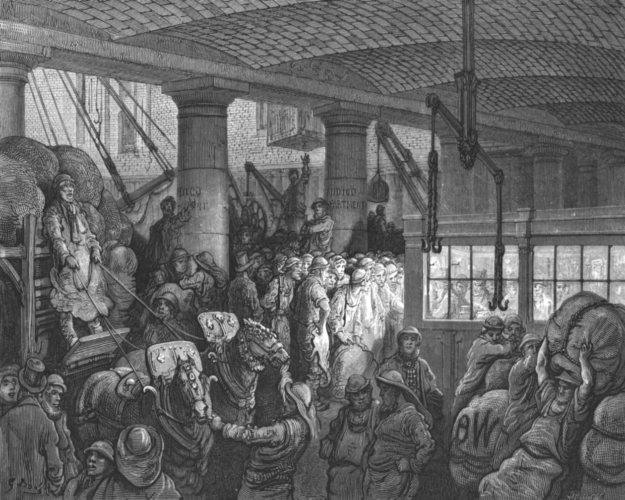 St. Katherine's Dock (1872) von Gustave Dore: Kunstdruck