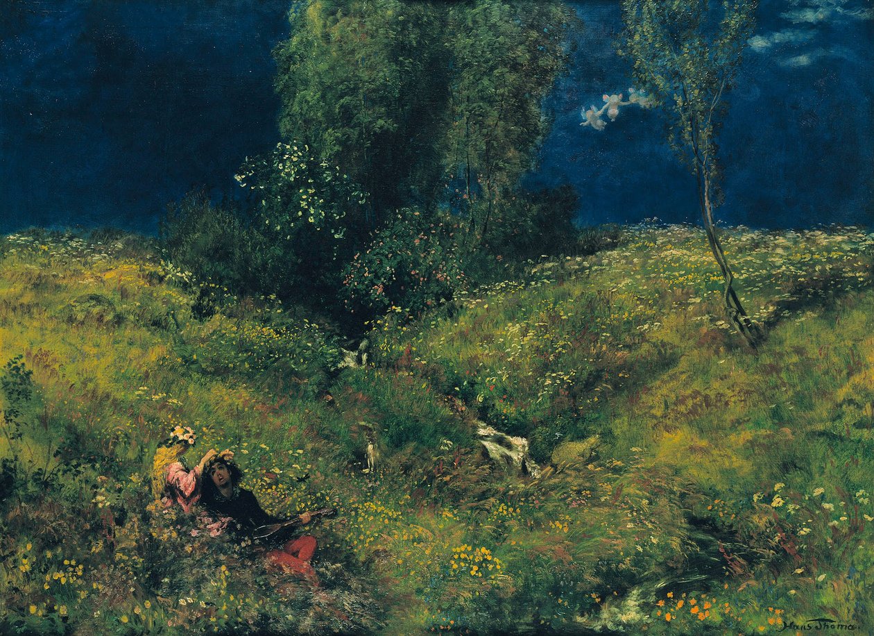 Sommer, 1872 von Hans Thoma: hochwertiger Kunstdruck