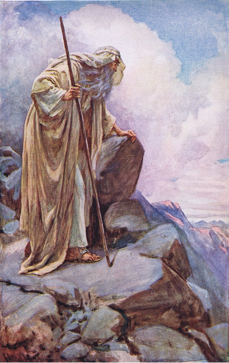 Moses von Pisgah, Illustration aus Pictures That Teach The Crown Series ...