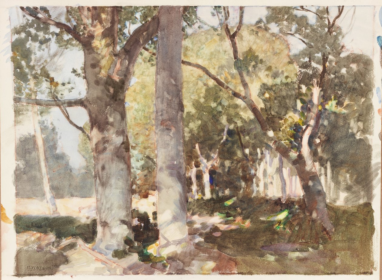 Ein Lichtstrahl von Harry Watson: hochwertiger Kunstdruck