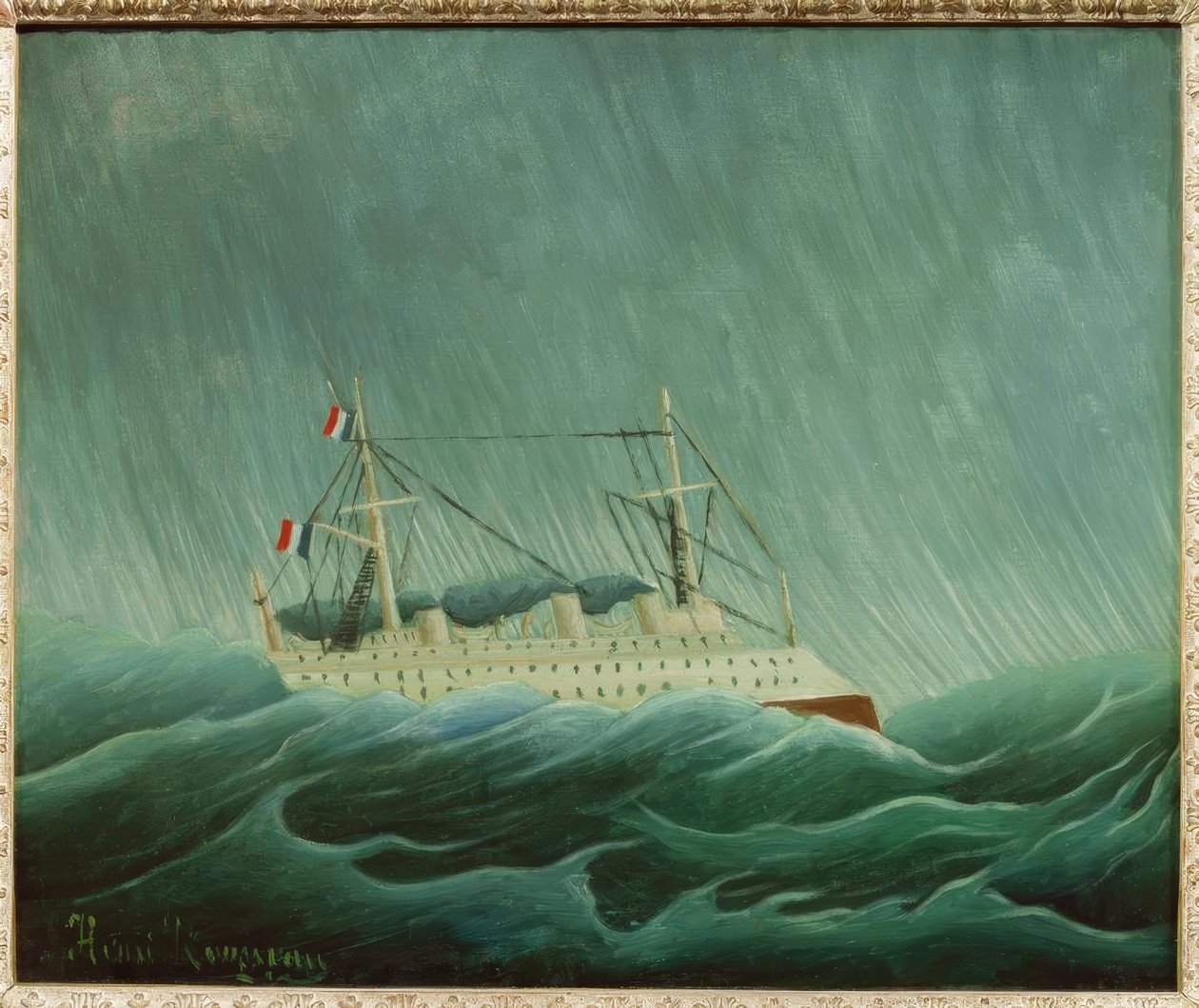 Das Schiff im Sturm (Das Gewitter auf dem Meer)