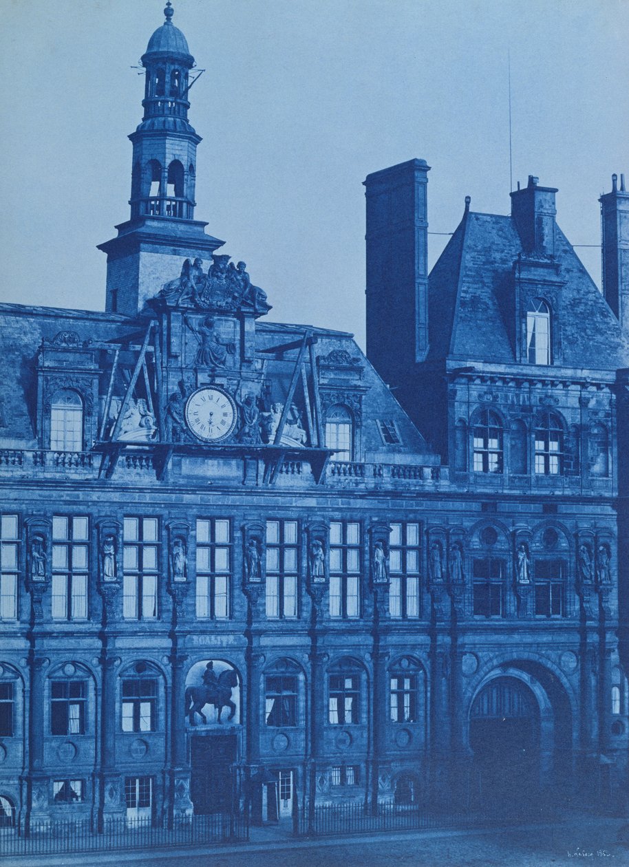 Das Hotel de Ville in Paris, 1853