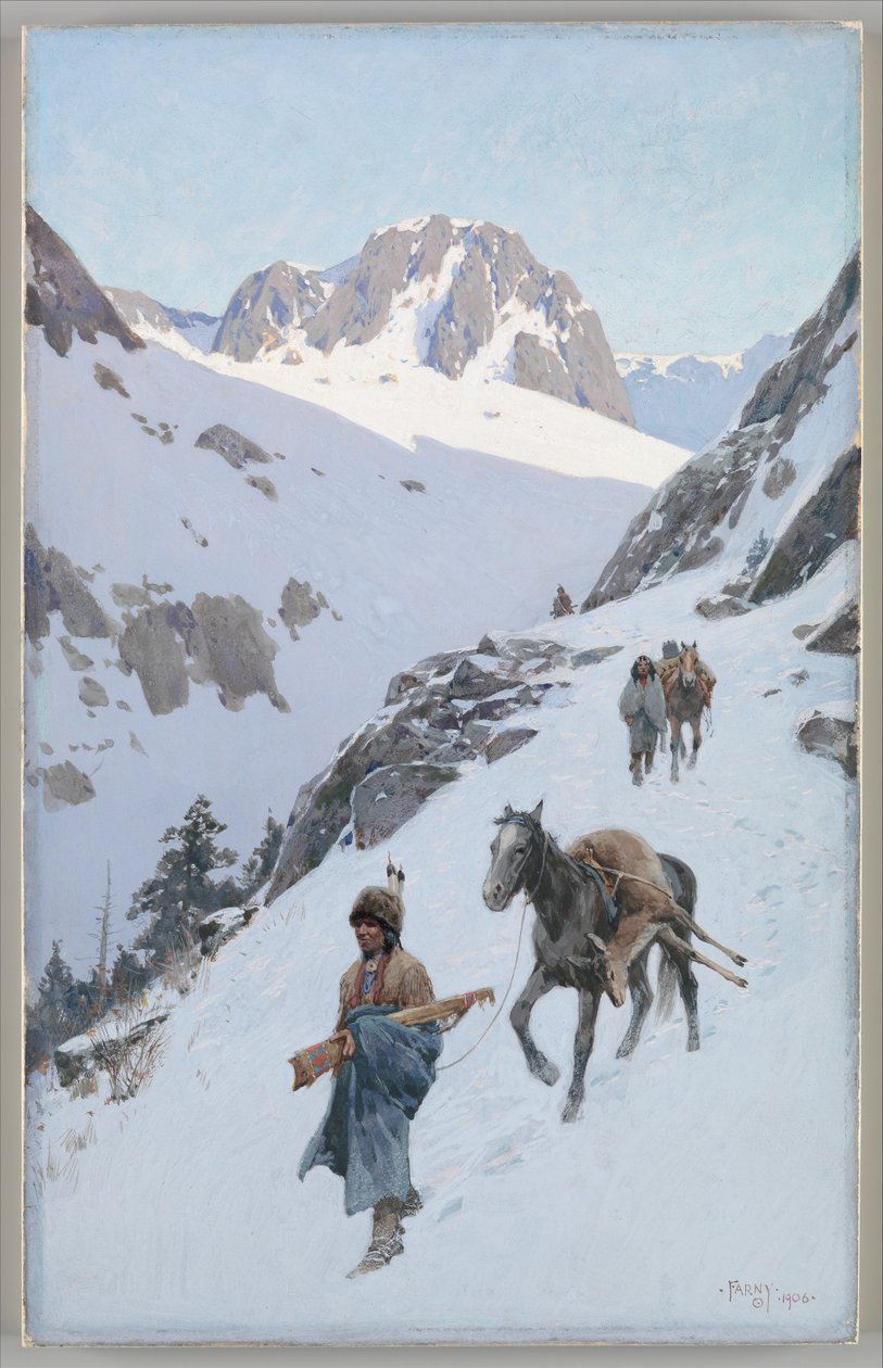 Eine erfolgreiche Jagd von Henry Francois Farny: Kunstdruck