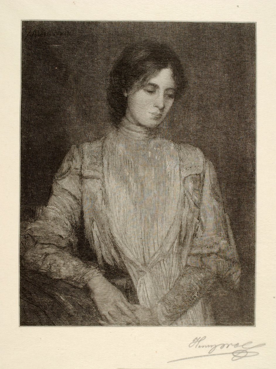 Eine Dame von Henry Wolf: Hochwertigste Kunstreproduktion