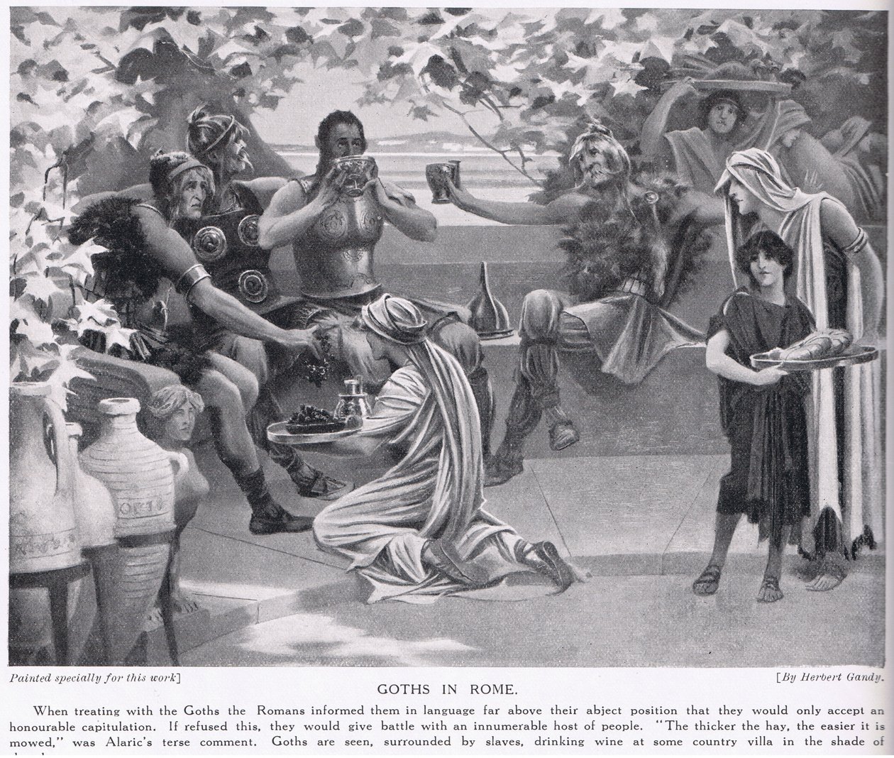 Goten in Rom von Herbert Gandy: hochwertiger Kunstdruck