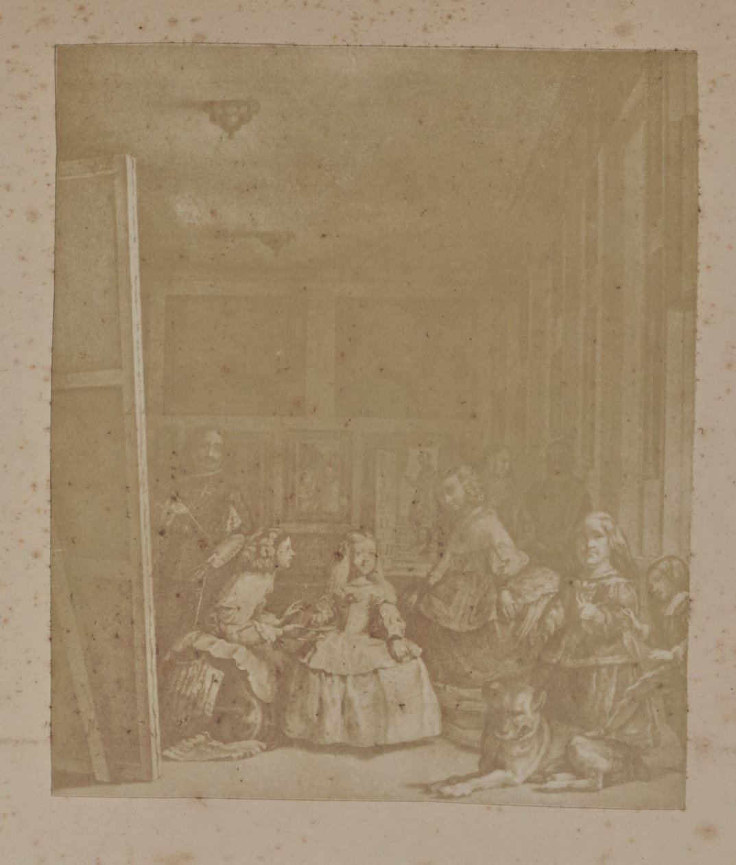 Gravur von 'Las Meninas' von Velazquez von Hill and Adamson