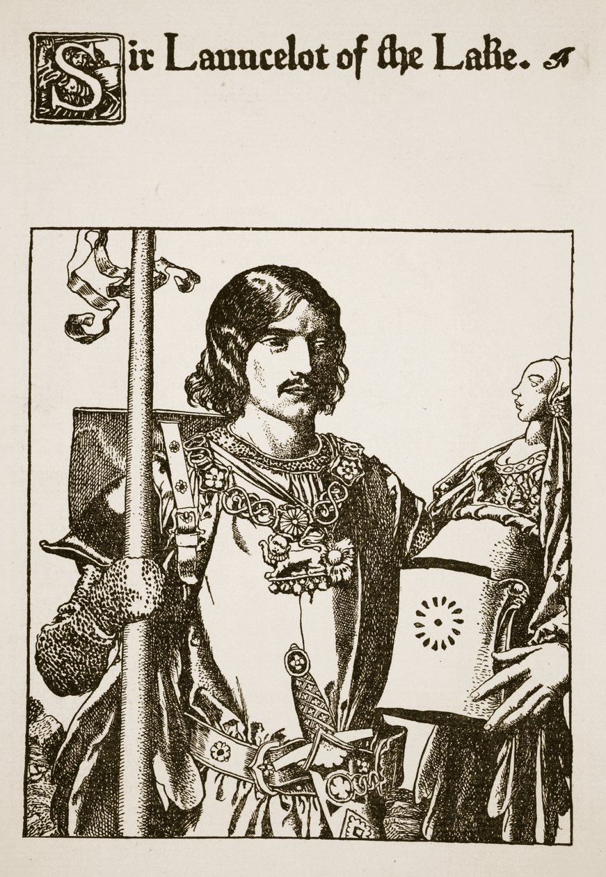 Sir Launcelot vom See, Illustration aus 'Die Geschichte der Champions ...