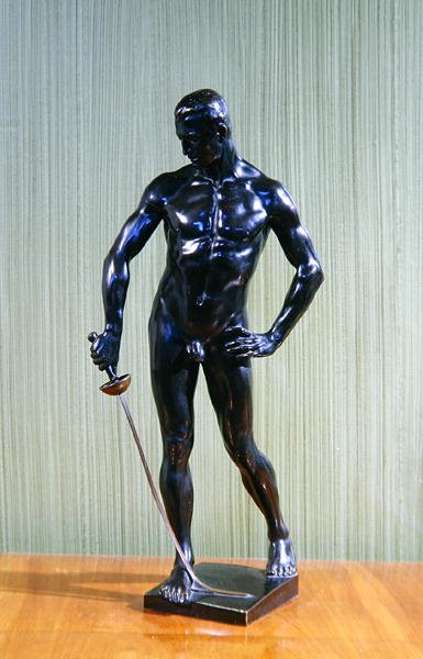 Der Fechter von Hugo Lederer: hochwertiger Kunstdruck