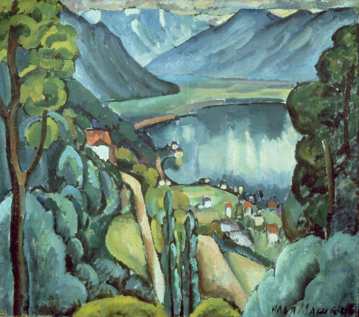 Genfersee von Ilya Ivanovich Mashkov: Kunstdruck kaufen