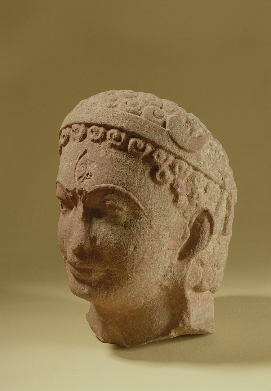 Kopf von Siva, Mathura von Indian School: Kunstdruck