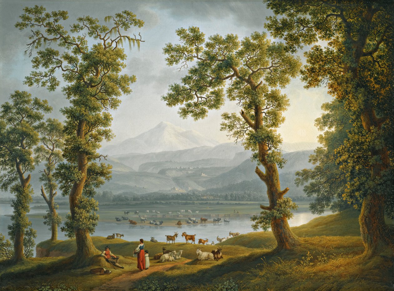 Ansicht von Piedimonte von Jacob Philipp Hackert: Kunstdruck
