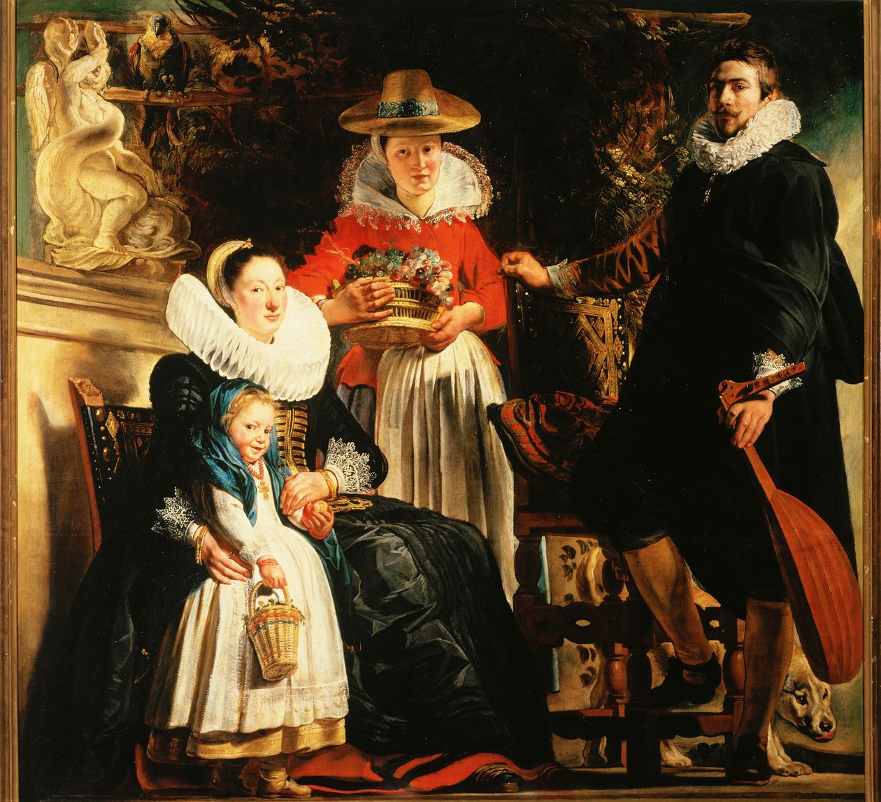 Jacob Jordaens und seine Familie in einem Garten