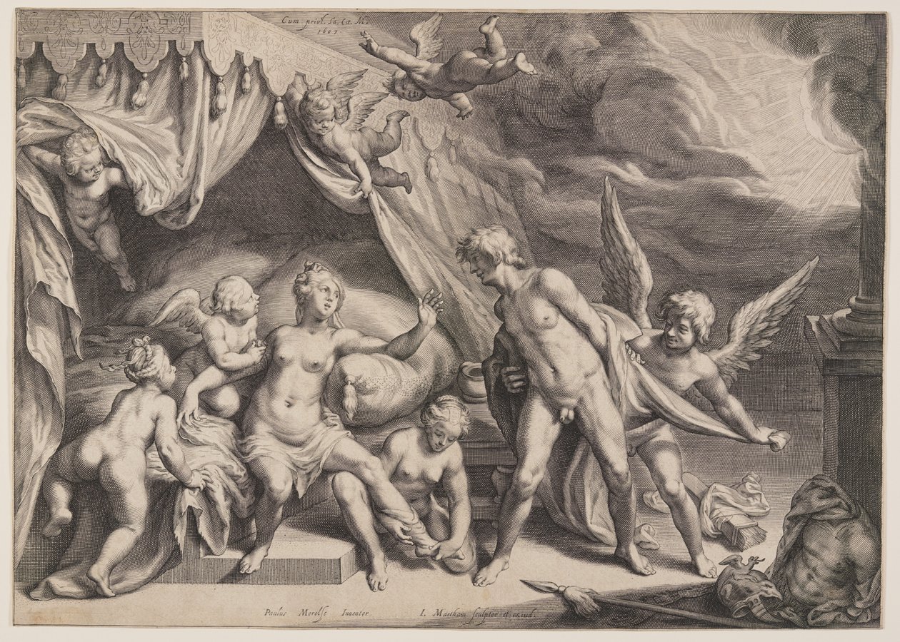 Venus und Mars von Apollo entdeckt von Jacob Matham