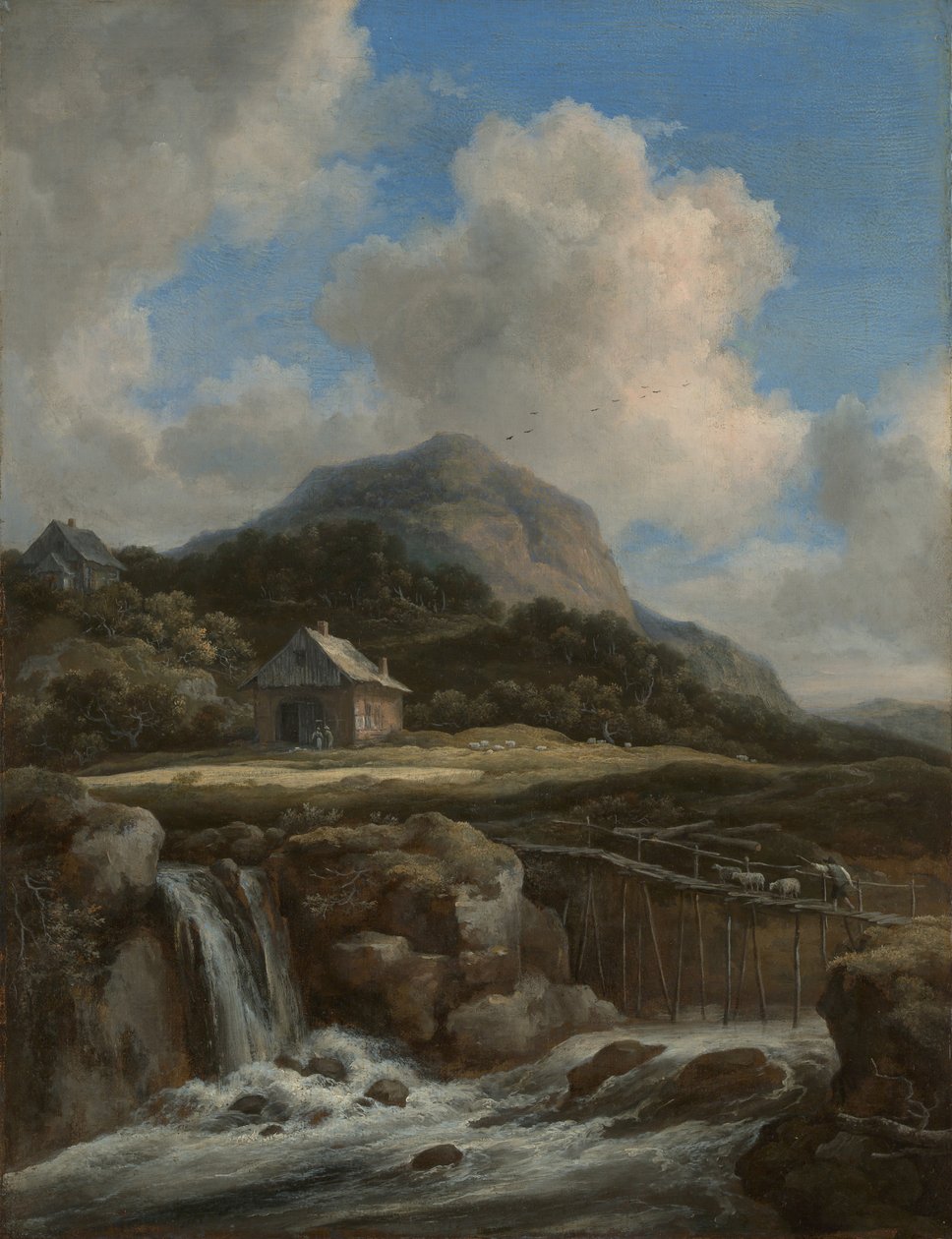 Bergstrom, 1670er Jahre von Jacob van Ruisdael: Kunstdruck