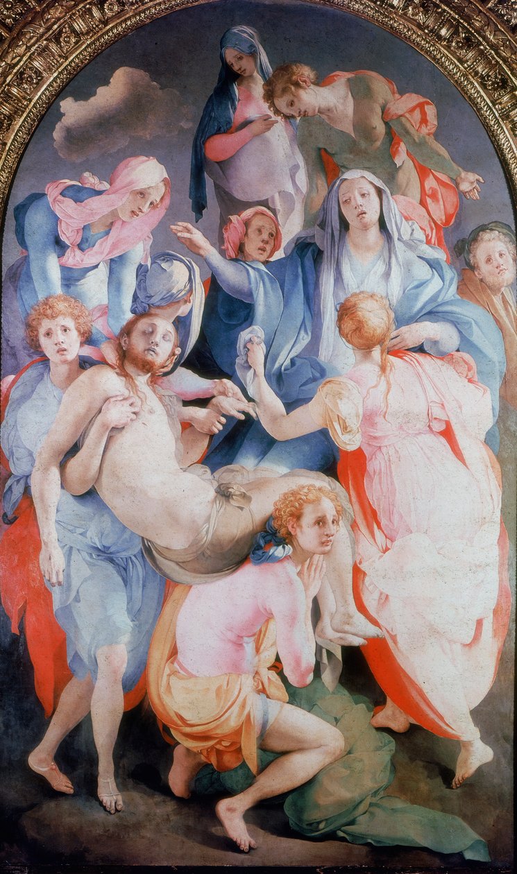 Die Kreuzabnahme, 1526-1528 von Jacopo Pontormo: Kunstdruck