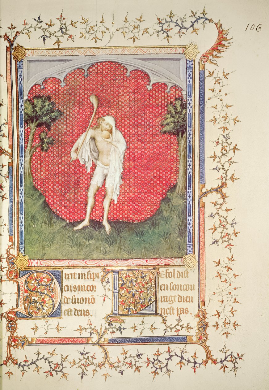Der Narr, aus dem 'Psalter von Jean de Berry', ca. 1386