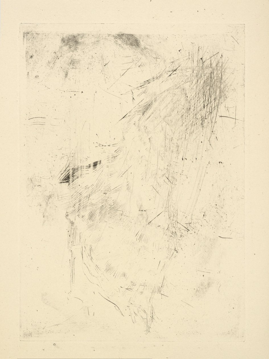 [76] Eindrücke von annullierten Platten von Whistler - [Sitzende Figur?]